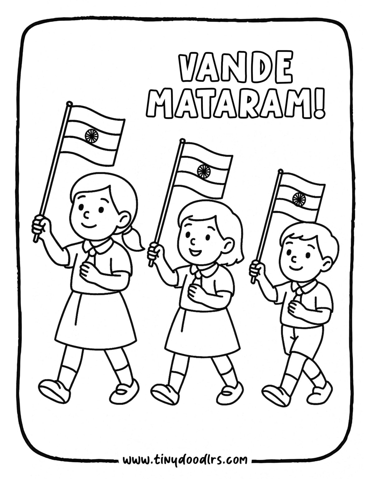 Easy 10+ India Flag Drawing And Coloring Pages For Kids