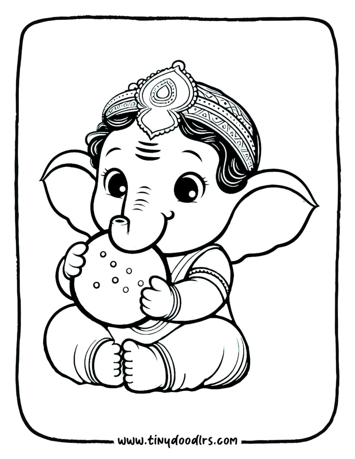 10+ Free And Easy Ganpati Bappa Drawing & Coloring Pages