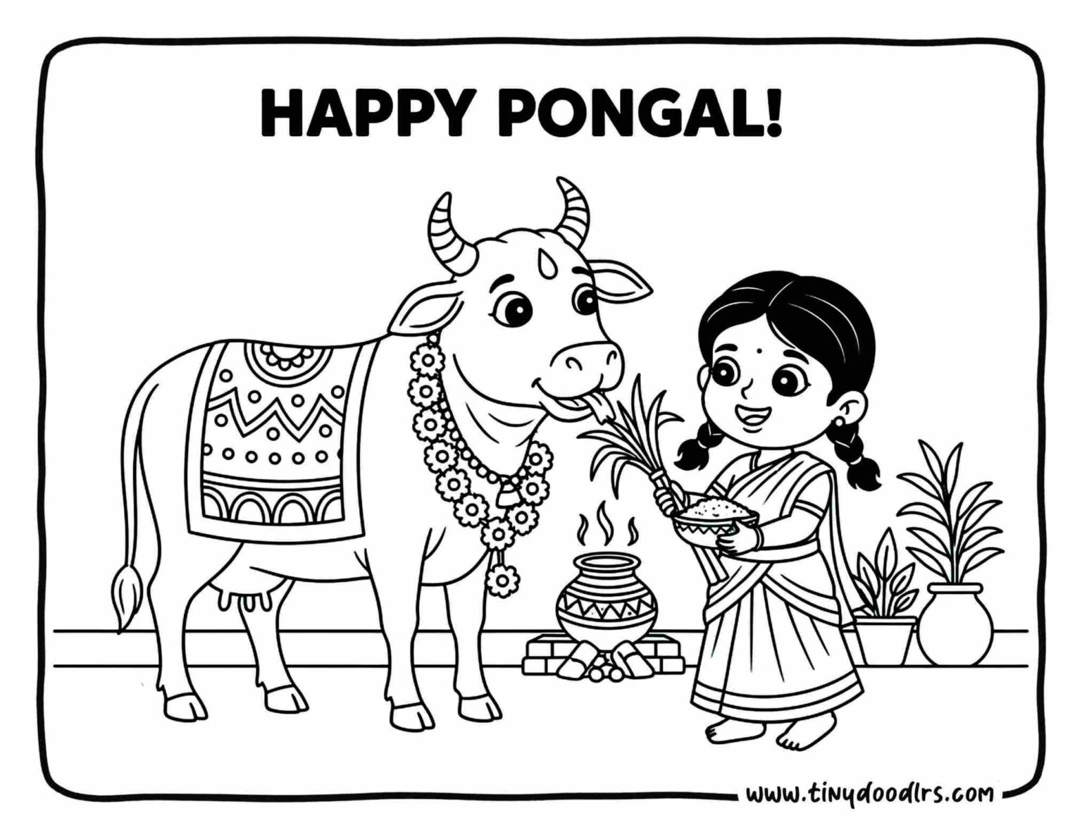 15+ Easy And Beautiful Pongal Drawing Ideas For Kids